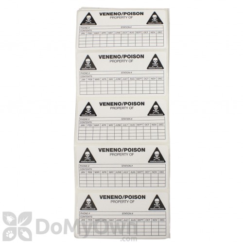 B&G Rodent Station Service Labels (25000208)