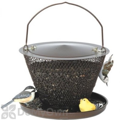 No / No Feeder Bronze Bird Feeder with Tray 2.5 lb. (BZUD00326)